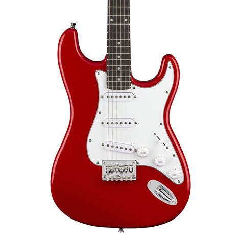 Squier Mm Strat Hard Tail Red Elektro Gitar