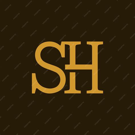 Premium Vector Sh Monogram Logo Vector