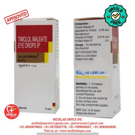 Glucomol Eye Drops Packaging Type Bottle 5 Ml At ₹ 300piece In Nagpur