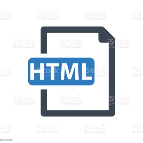 html 檔圖示向量圖形及更多圖示圖片 圖示 插圖 文件 istock