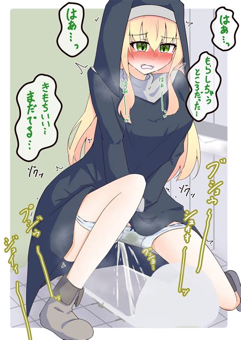 Rule 34 1girls Blonde Hair Female Green Eyes Missing Toilet Nun