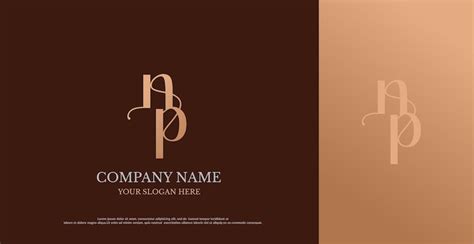 Premium Vector Initial Np Logo Design Vector