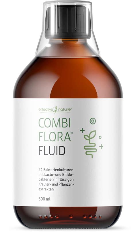 Combi Flora Fluid 500ml Liquid Probiotics And Herbal Mix 100 Natural Ingredients Effective