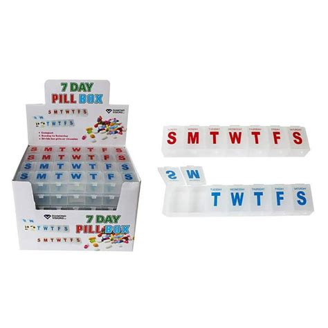 Diamond Visions 01 1416 Jumbo Pill Box Multipack In Assorted Colors 2