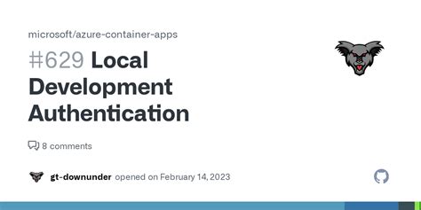 Local Development Authentication · Issue 629 · Microsoftazure Container Apps · Github