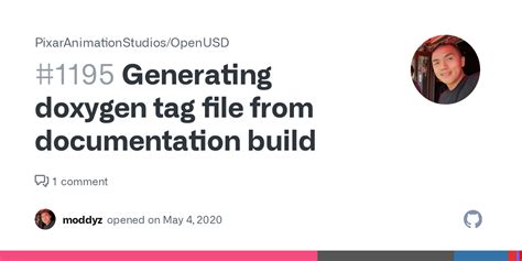 Generating Doxygen Tag File From Documentation Build Issue 1195 PixarAnimationStudios
