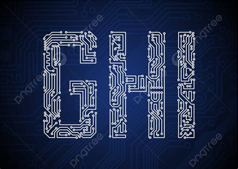 Circuit Board Letters Communication Language Wiring Vector Communication Language Wiring Png