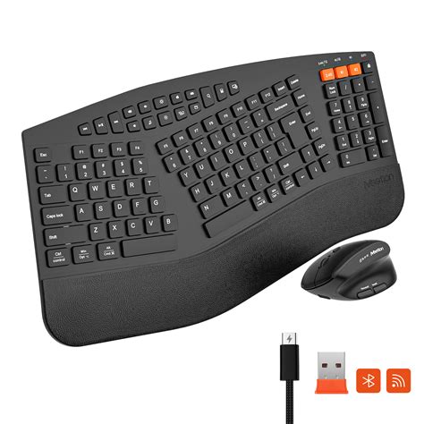 Wireless Dual Mode Ergonomic Keyboard And Mouse Combo