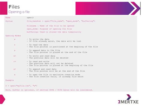 Python Programming Files Ppt