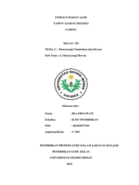 Format Bahan Ajar Luring Pdf