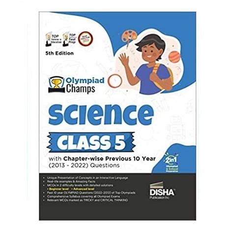 Olympiad Champs Science Class 5 With Chapter Wise Previous 10 Year 2013 2022 Questions 5th