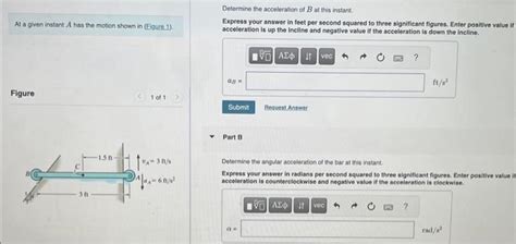 Solved Determine The Acceleration Of B At This Instant At A Chegg