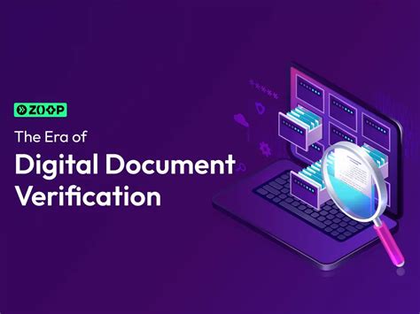 Digital Document Verification To Verify Document Authenticity Types And Working