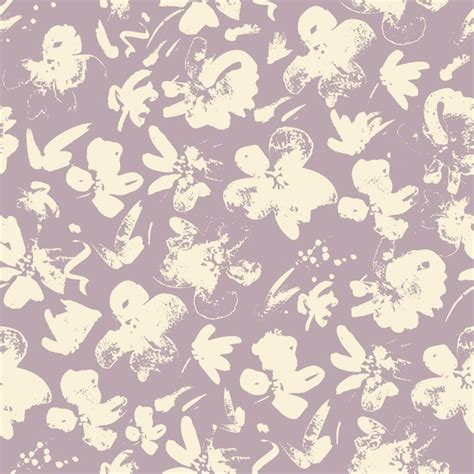 Premium Vector Subtle Printed Flowers Decorative Seamless Pattern Repeating Background
