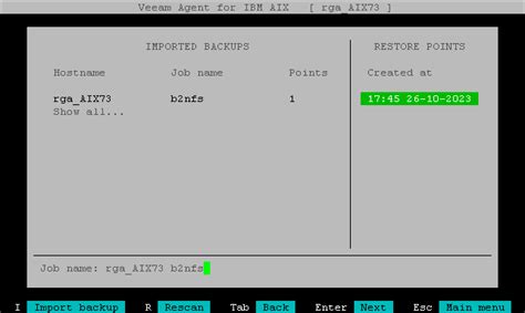 Step Select Backup And Restore Point Veeam Agent For IBM AIX User Guide