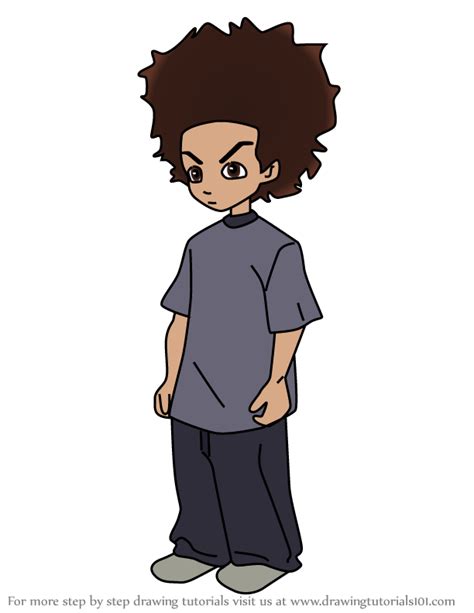 How To Draw Huey Freeman From The Boondocks The Boondocks Step By