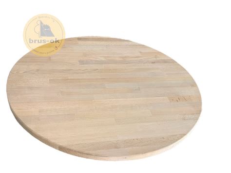 Кухонная столешница круглая Брус-ок 80x80x2.8 см бук цвет бежевый ️ ...