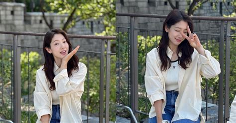 닥터슬럼프 박신혜 셔츠와 청바지 코디 대학생 같은 미모 자랑 라이프 뉴세이