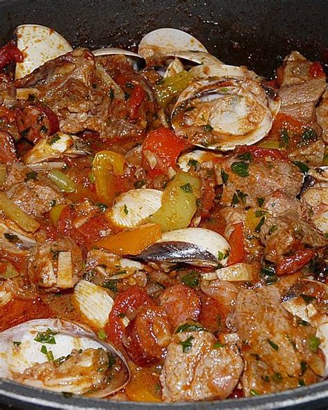 Cataplana Mit Schweinefleisch Und Muscheln Von Guewe