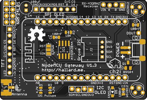 GitHub Hallard NodeMCU Gateway NodeMCU ESP8266 RF Gateway And Display Board