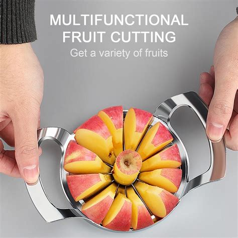 12 Blade Extra Large Apple Cutter Slicerstainless Grandado