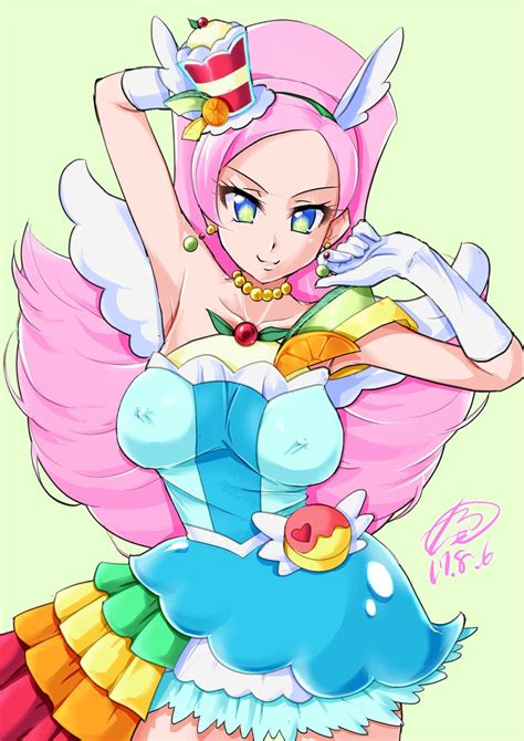 Kirahoshi Ciel And Cure Parfait Precure And 1 More Drawn By Tamo