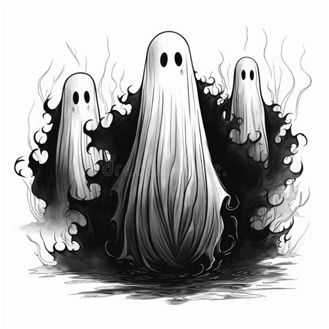 Funny Halloween Ghost Cartoon Specter Stock Illustration Illustration Of Halloween2022 Vhs94