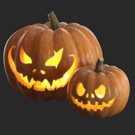 Halloween Pumpkins 3d Model By Cgzen