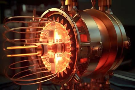 Premium Ai Image Closeup Of Electromagnetic Propulsion Device Created With Generative Ai