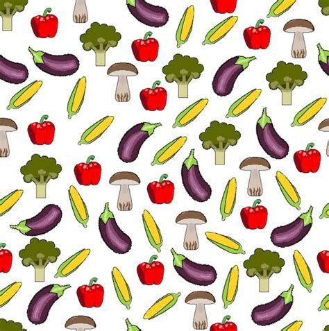 흰색 배경에 적절한 영양을 위한 야채 아이콘의 픽셀 패턴 프리미엄 벡터