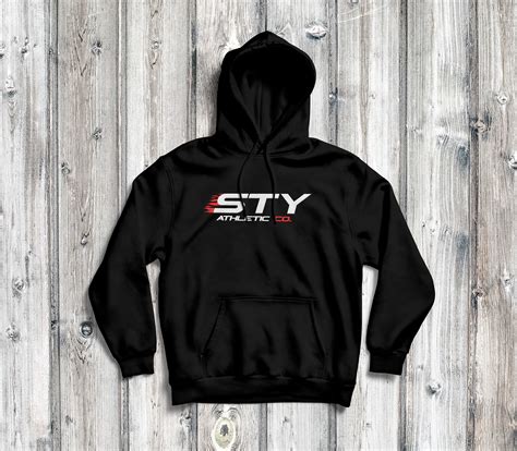 Classic Red Logo Sty Hoodie Sty Athletic Co