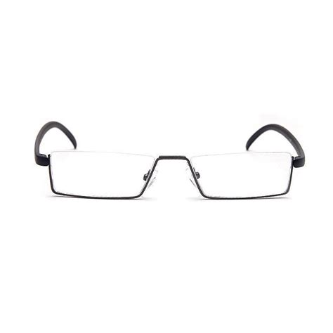 Japanese Lower Half Frame Inverted Frame Glasses Black Glass