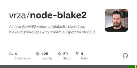 github vrza node blake2 all four blake2 variants blake2b blake2bp