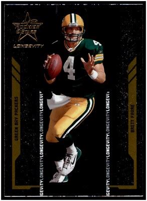 2005 Leaf Rookies And Stars Longevity 36 Brett Favre Ebay