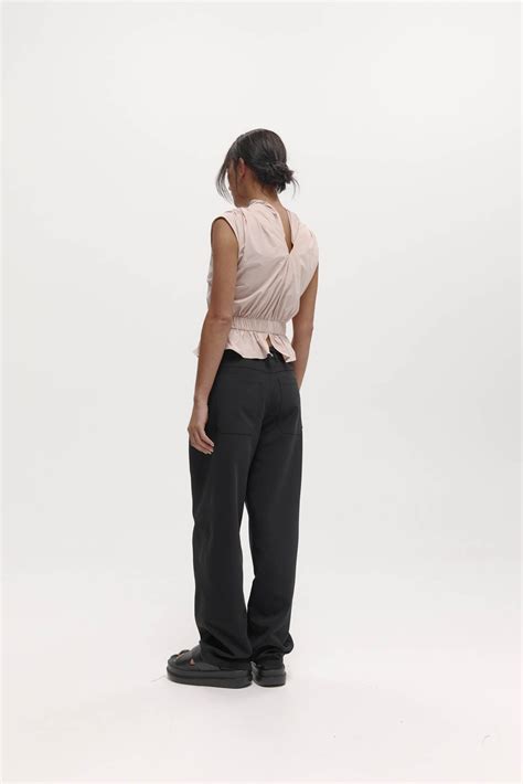 Chaimberlain Top In Stretch Nylon Harris Tapper