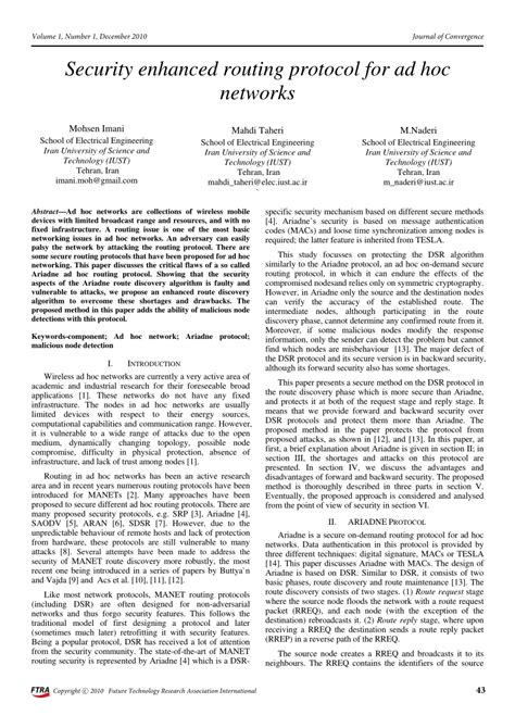 Pdf Security Enhanced Routing Protocol For Ad Hoc Networks