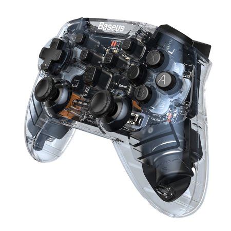 Baseus Motion Sensing Vibrating Wireless Gamepad Transparent