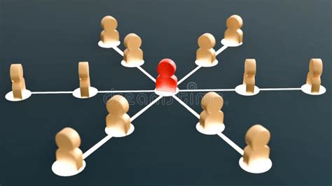 A Wooden Figures And A Network Or Hierarchical Structure Stock Footage Video Of Organic Block