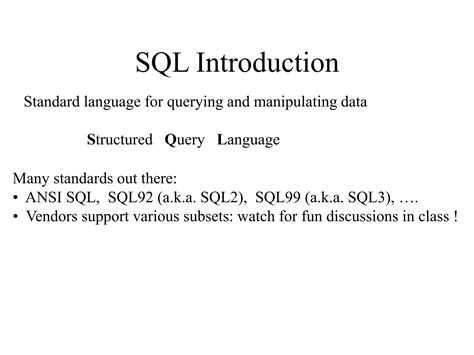 Oracle Sql Ppt Ppt