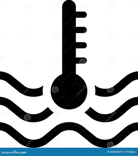 Thermometer Icon With Measuring Ruler Simple Sign Of Hot And Cold Temperature Stock