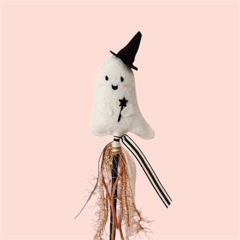 Felt Ghost Minature Ghost Ghost Wand Halloween Accessories Ghost Product Felt Witch Hat