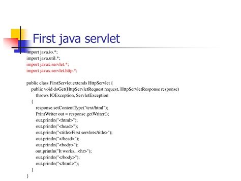 Ppt Java Servlets And Jsp Powerpoint Presentation Free Download Id