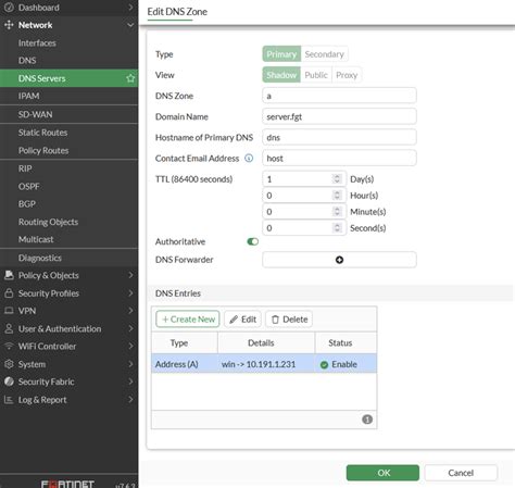 Technical Tip Configuring Split Dns On Fortigate Fortinet Community