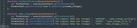 Form Notifications In Dynamics 365 Crm Software Blog Dynamics 365 Form Notifications In Dynamics 365 Crm Software Blog Dynamics 365