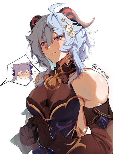 Ganyu Keqing And Ganyu Genshin Impact Drawn By Tapeanna Danbooru