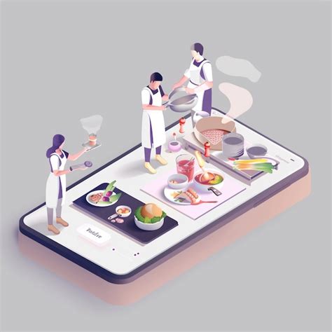 Smart Mobile Phone App About Cooking Amp Foods Premium Ai Generated Image