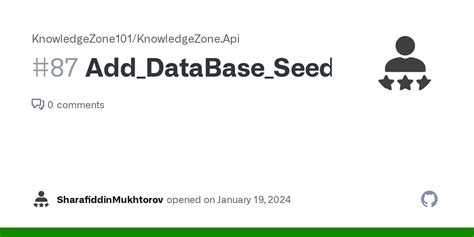 Adddatabaseseeder · Issue 87 · Knowledgezone101knowledgezoneapi
