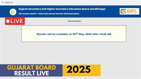Gujarat Board Hsc Class 12th Result 2025 Direct Link Active