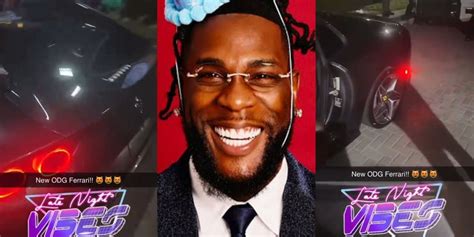 Burna Boy Splashes 700k On A Brand New Ferrari 812 Gts