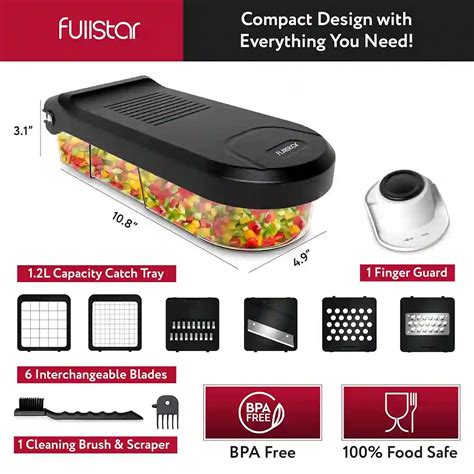 Compact Chopper And Slicer Fullstar Kitchenware